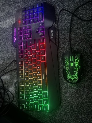Magic Eagle Havit Game Series Wired Keyboard & Mouse Bundle Used Gaming ...