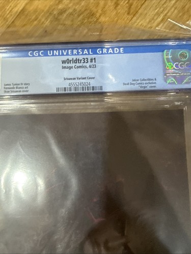 WORLDTR33 #1 * NM+ Slan SRISUWAN VIRGIN W0RLDTR33 Comic Cgc 9.8 Graded ...