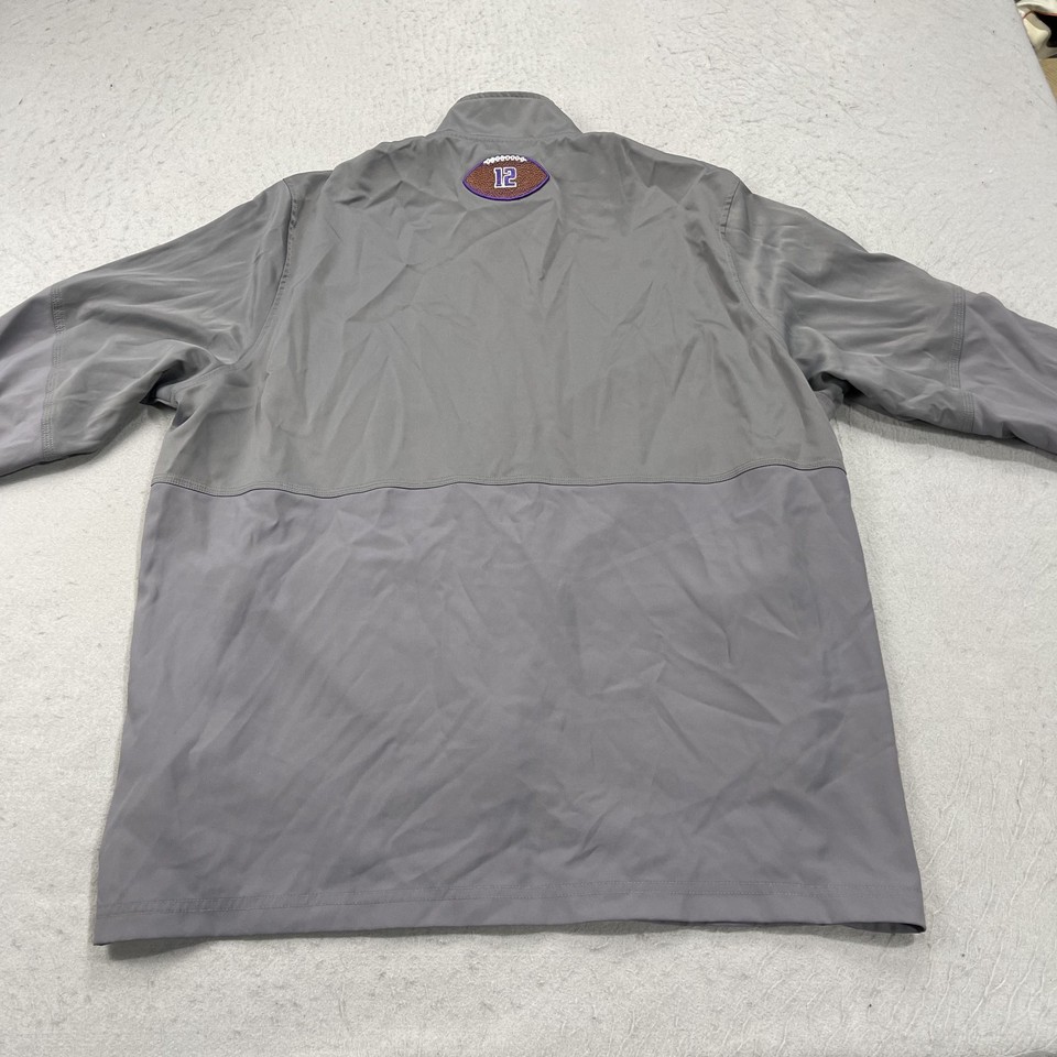Northwestern Wildcats Jacket Mens Large Gray Under Armour Football TEAM ...
