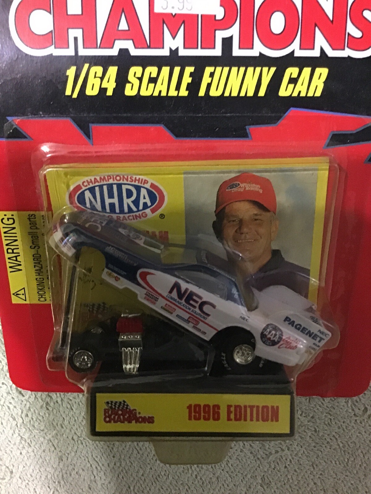 1996 Racing Champions GARY DENSHAM NEC Funny Car 1/64 NHRA Diecast | eBay