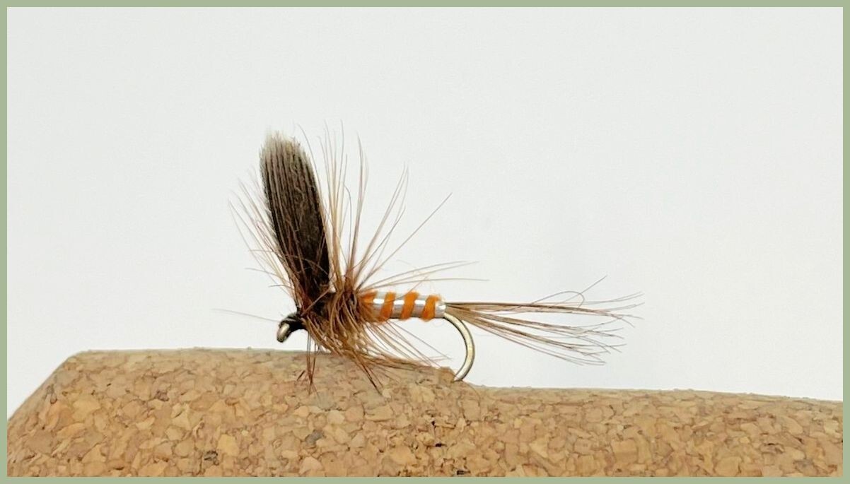 Dry Fishing Flies, 18 Spinners, Sherry, Red, Orange, Black & Olive ...