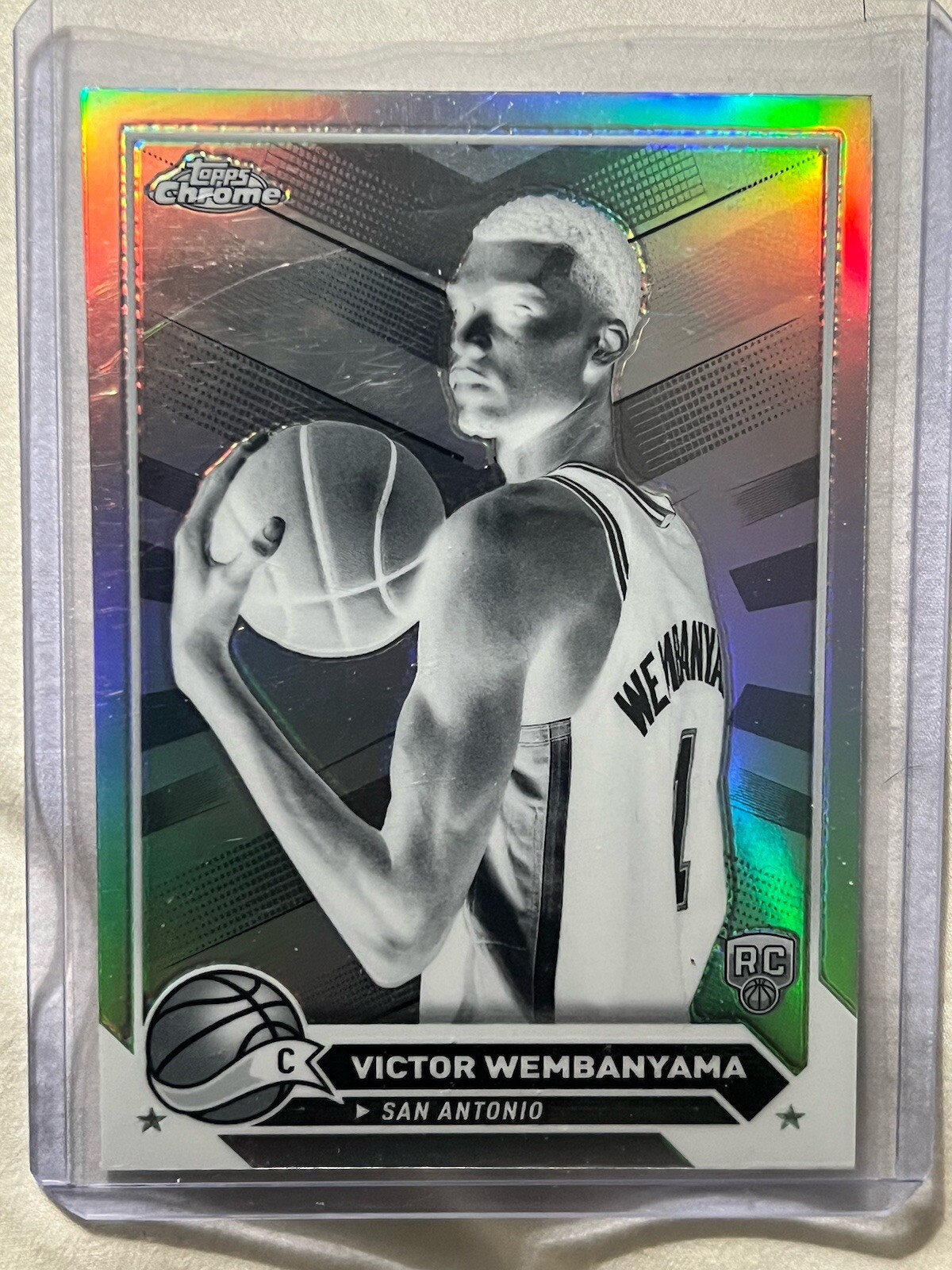 2024 Topps Chrome VICTOR WEMBANYAMA NEGATIVE REFRACTOR SP | RC #1 | eBay