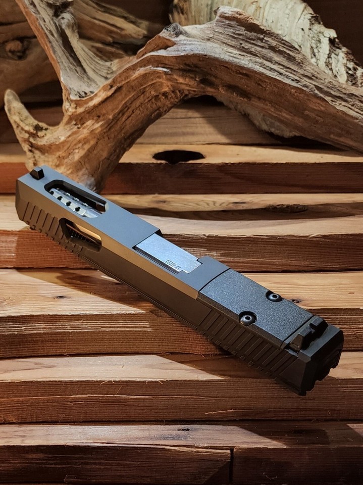 Clint Corbin For Glock 17 Gen 3 Slide Complete Black DLC NCF Silver ...