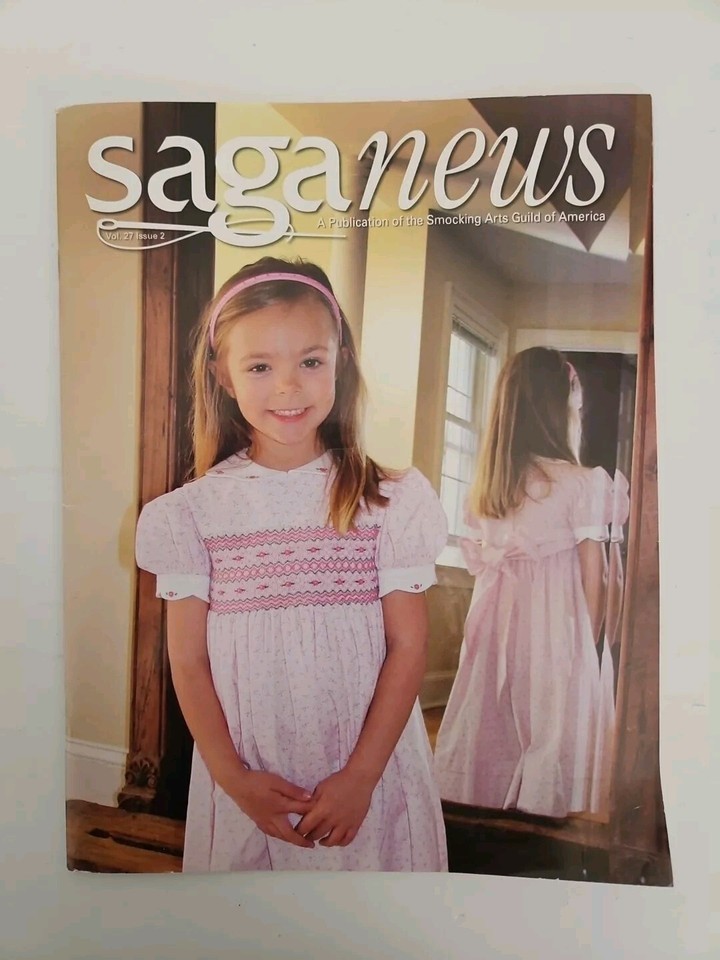 LOT OF 5 SAGA NEWS Magazine Back-Issues by Smocking Guild of America ...