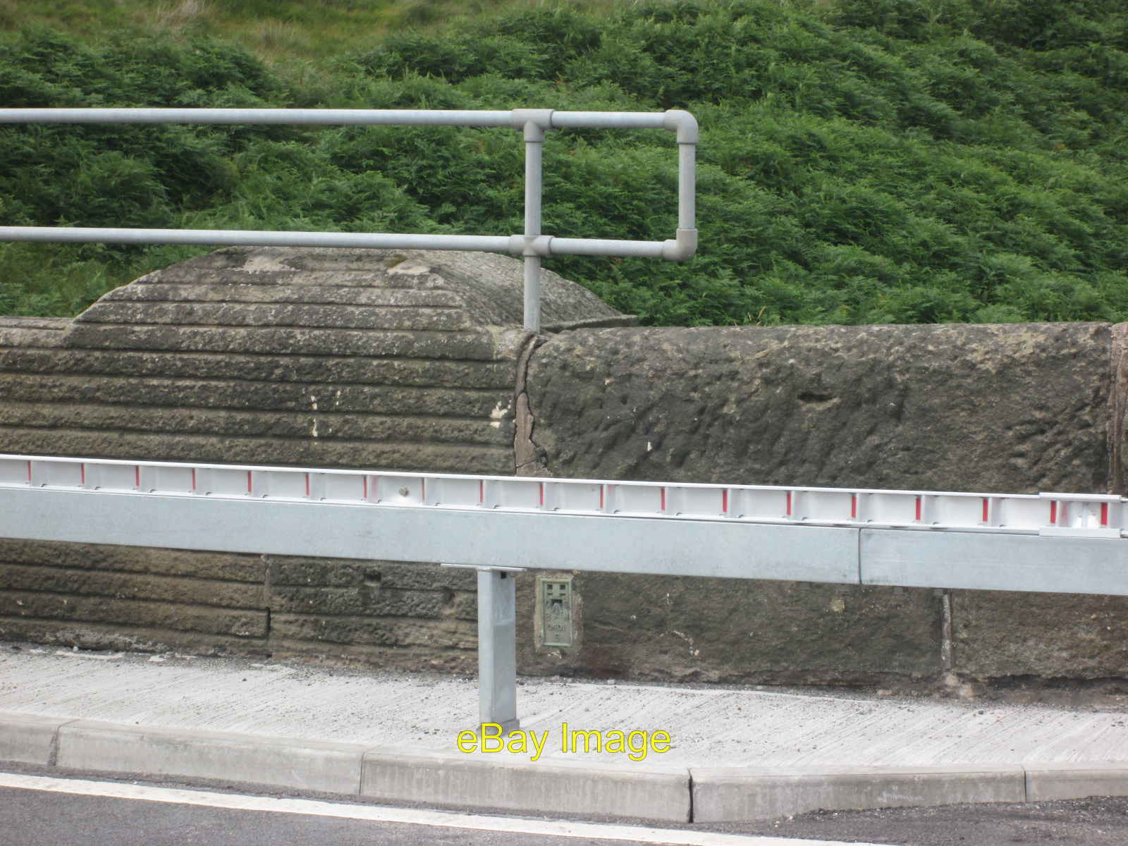 Photo 6x4 Flush bracket benchmark on Salter's Brook Bridge c2014 | eBay UK