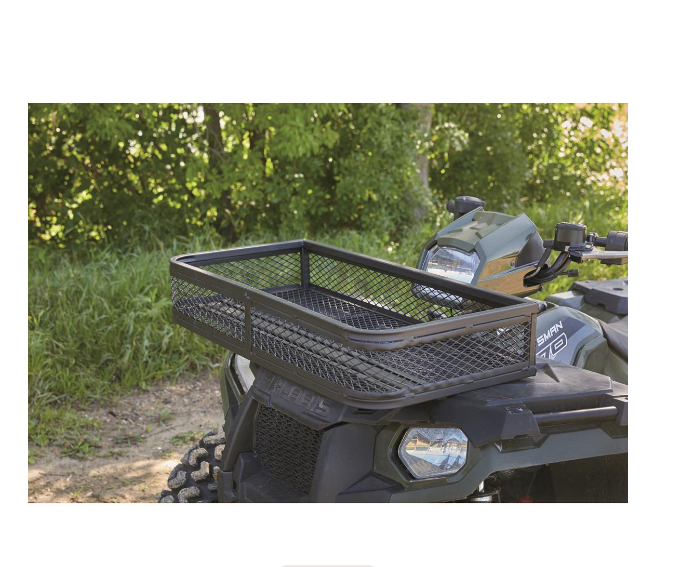 ATV Front Basket Universal UTV Rear Cargo Storage Powder-Coated ...