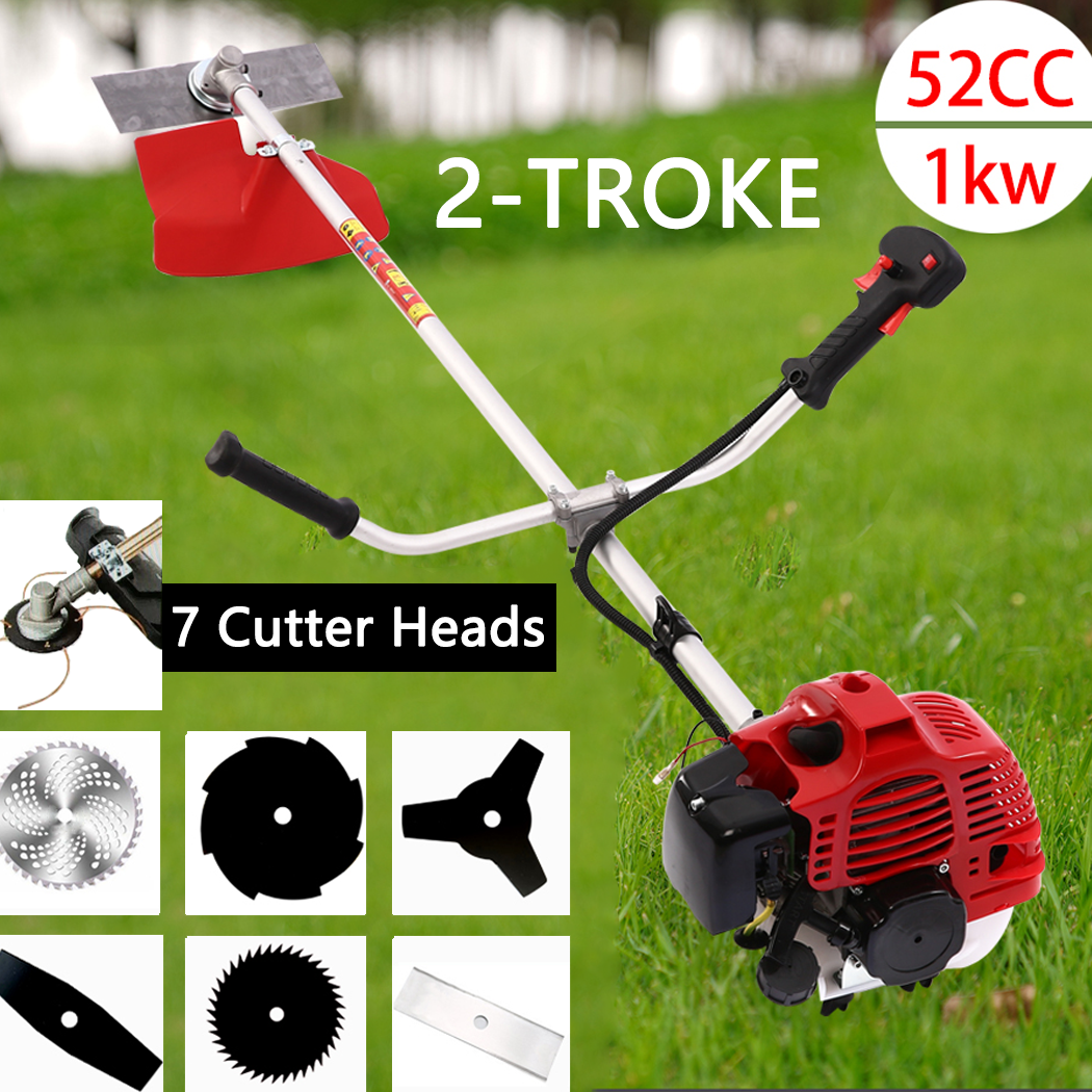 62cc Petrol Brush Cutter Whipper Snipper Weed Whip Line Trimmer 7IN1 ...