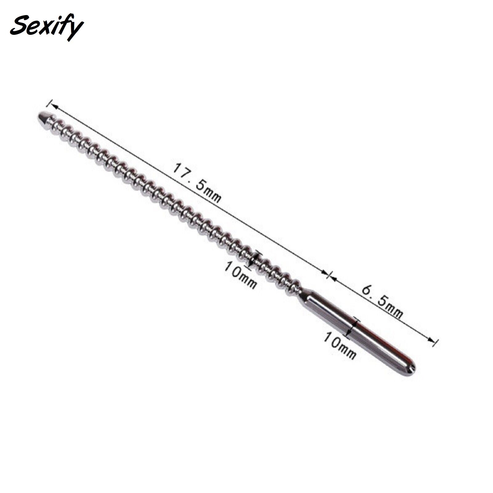 Stainless Steel Ribbed Smooth Penis Plug Male Metal Rod Mens Adult Sex ...