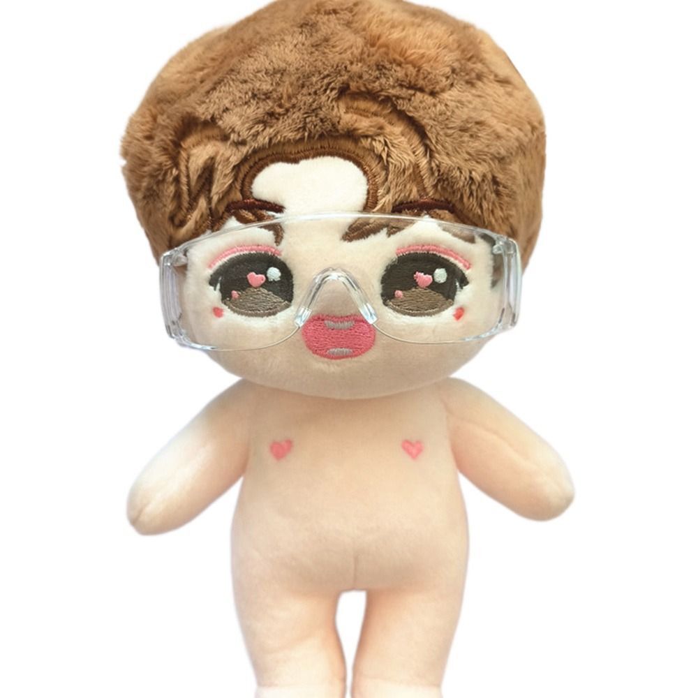 For 20cm Dolls Plush Doll Eyeglasses Colorful Ski Goggles Cute Heart