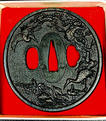 Tsuba - Katana Crane