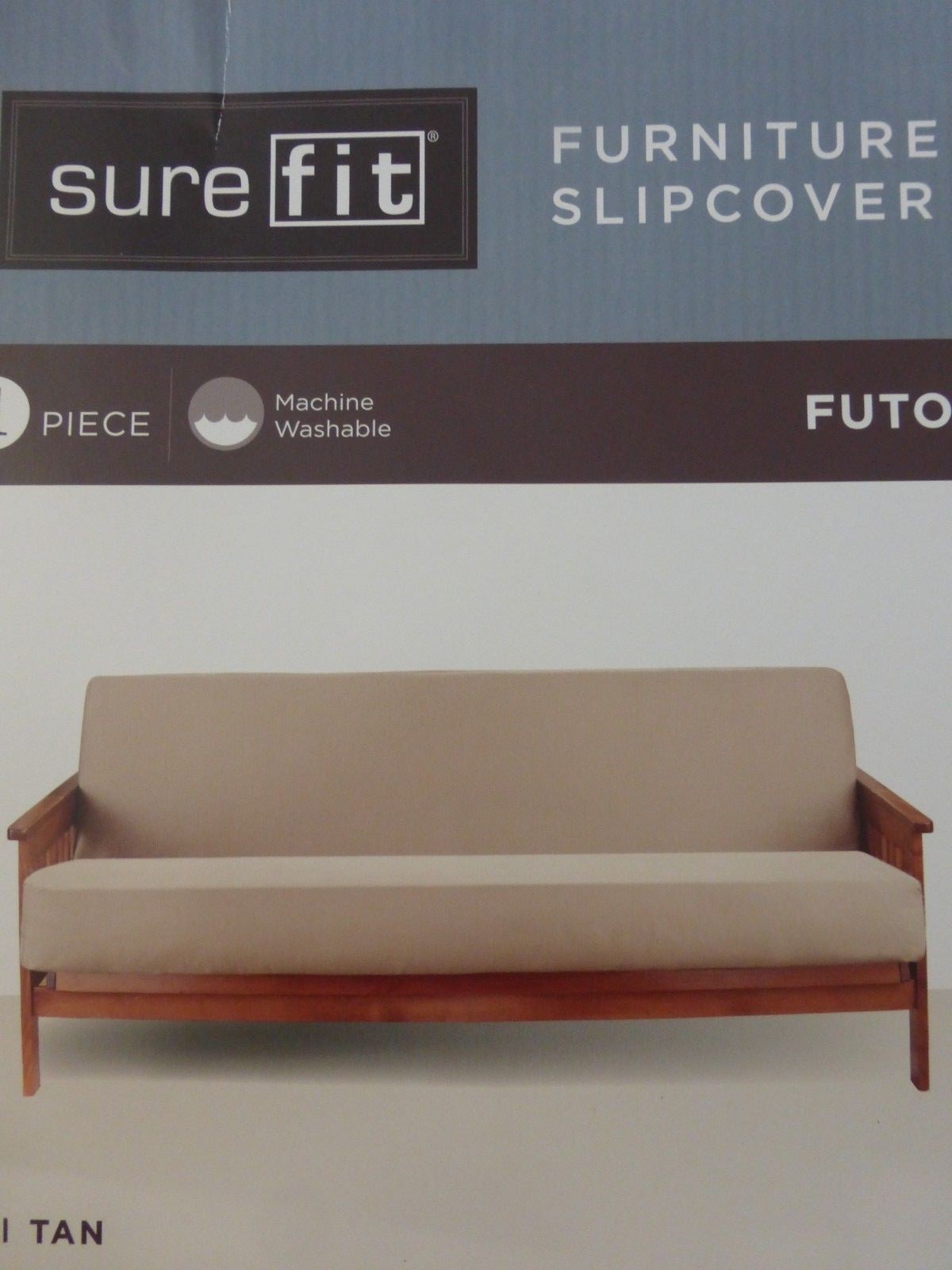 SureFit Futon Cover Sure Fit Furniture Slipcover Full Size Twill Tan ...