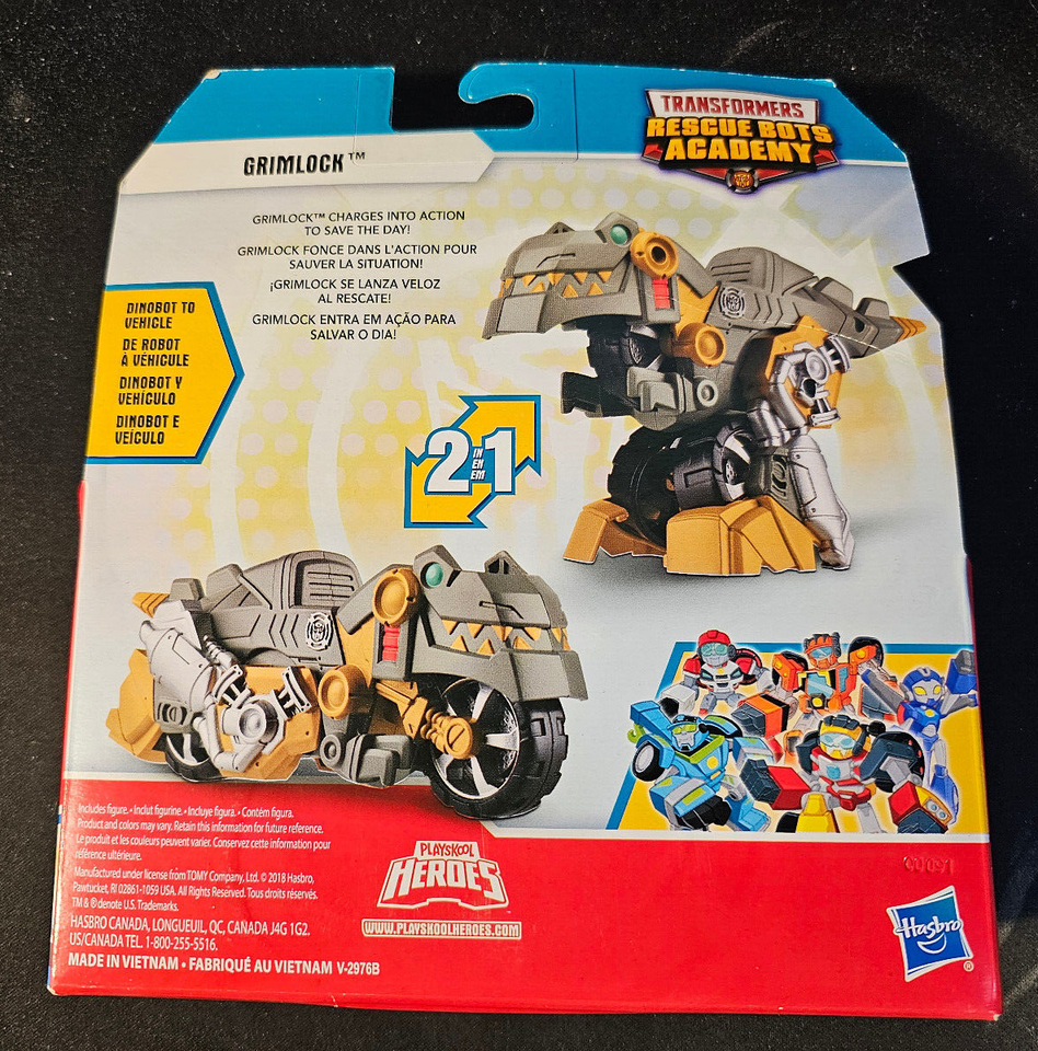 TRANSFORMERS RESCUE BOTS ACADEMY GRIMLOCK (2018) - New | eBay