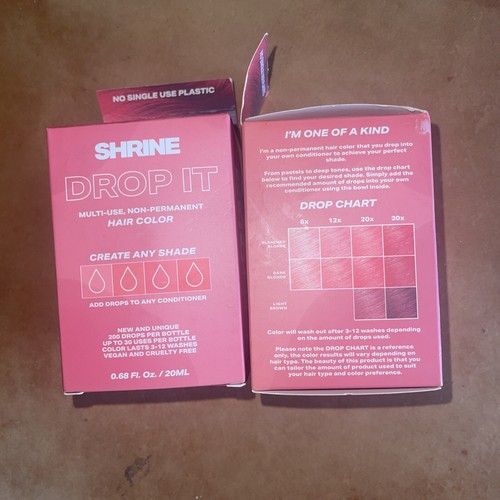 2 - Shrine Drop It Hair Drops Red 20ml non-permanent 0.68 fl. Oz ...