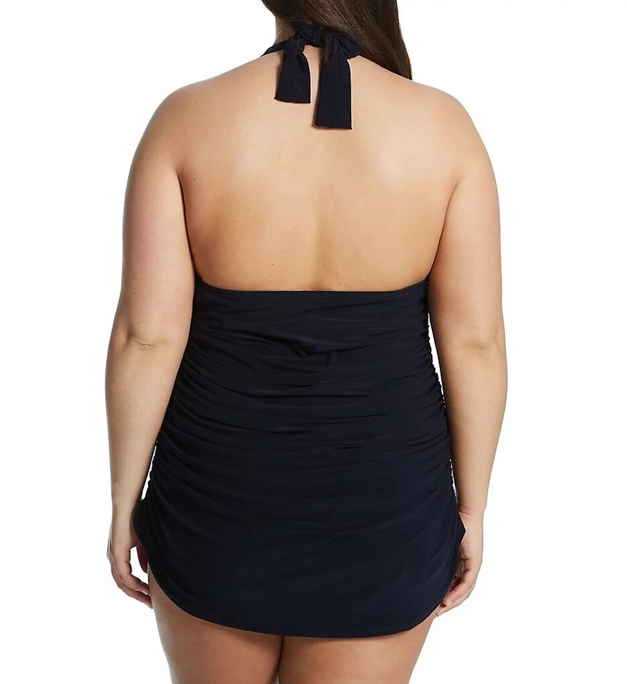 Magicsuit BLACK Plus Size Solids Yvonne Swim Dress, US 18W | eBay