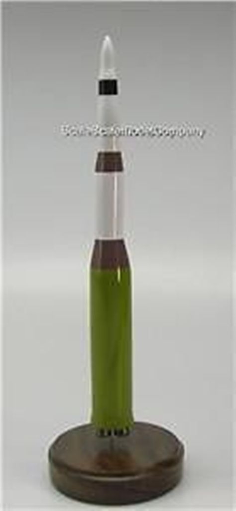 LGM-30 Minuteman-II USA Rocket Kiln Dry Desk Wood Model Small New | eBay