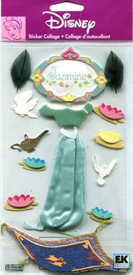 Jasmine, 3D scrapbook Stickers EK Success DJBP004 | eBay