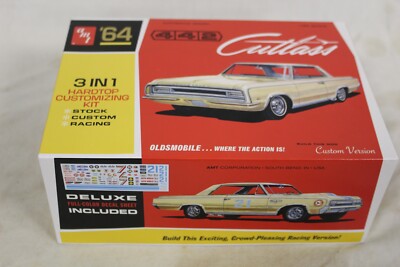 AMT 1964 Olds Cutlass 442 1/25 Model Kit #AMT1066 Hardtop Cutlass Model ...