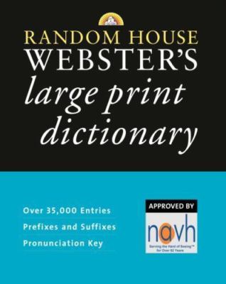Random House Webster's Large Print Dictionary by Random House ...