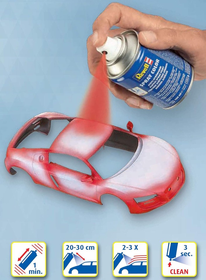 Revell 34101 - Clear "Gloss" Spray Color Acrylic Aerosol - 100 Ml | eBay