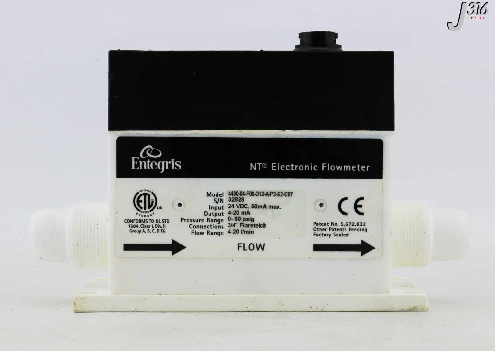 Entegris NT Electronic Flowmeter 4400-04-F06-D12-A-P2-S2-C87 New/ for ...