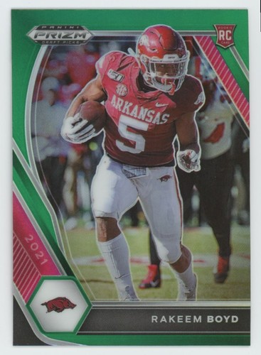 2021 Panini Prizm Draft Picks Green Rakeem Boyd Rookie Arkansas ...