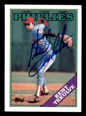 1988 Topps Baseball #543 Kent Tekulve Signed Auto Autograph (no COA) | eBay