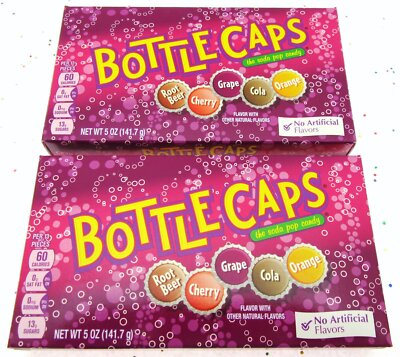 Bottle Caps ~ American Soda Flavors ~ The Soda Pop Candy ~ 5oz Box ...