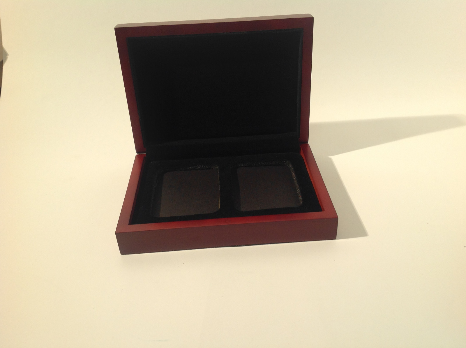 Lindner Wood Coin Storage Box 2 slabs #E2492 with original box New Old ...