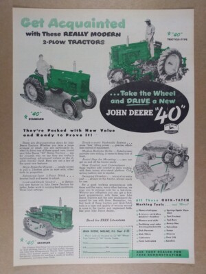 1953 John Deere 227 Corn Picker vintage print Ad | eBay