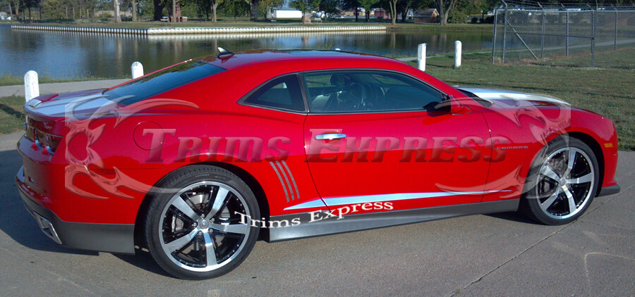 2010-2015 Chevy Camaro Body Side Insert Door Trim Molding Accent ...
