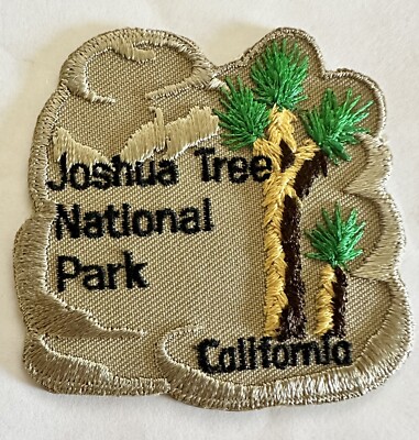 Vintage JOSHUA TREE NATIONAL PARK California, Embroidered Patch, Iron ...
