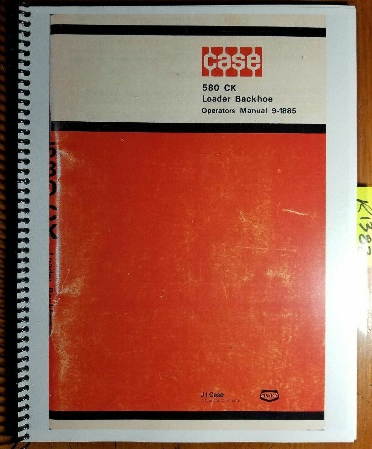 Case 580ck Loader Backhoe Owners Operators Maintenance Manual Book for ...
