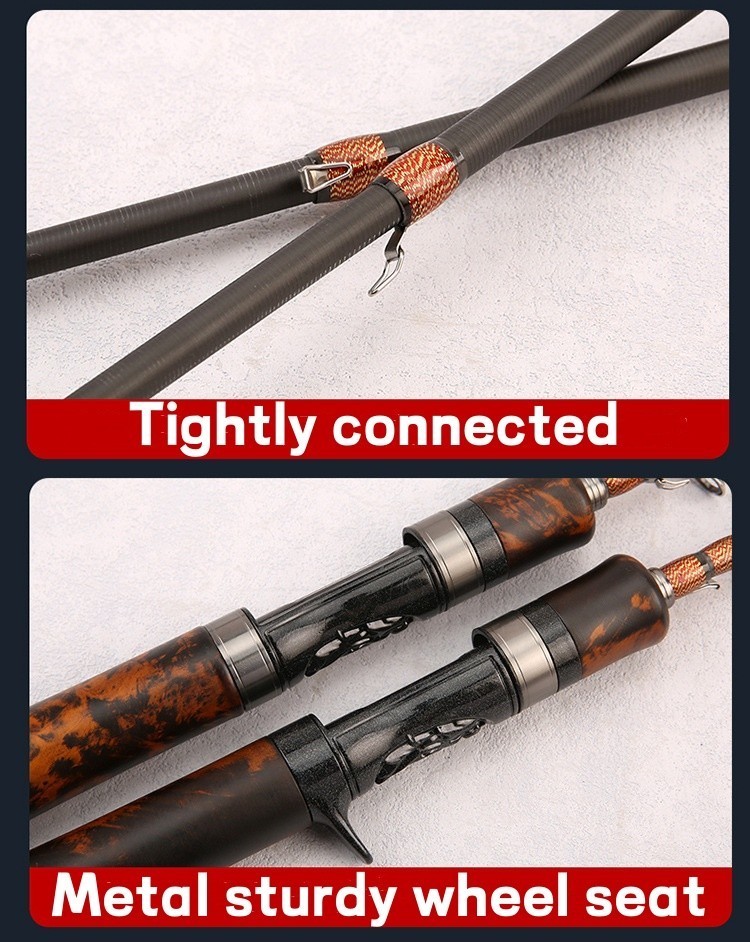 Spinning Rod 5ft 6ft Telescopic Rod Carbon Fast Travel Trout Rod ...