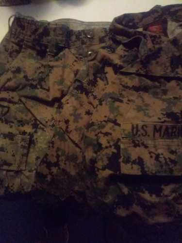 USMC MARPAT Uniform WOODLAND SET Combat Shirt Pant Small/Regular | eBay