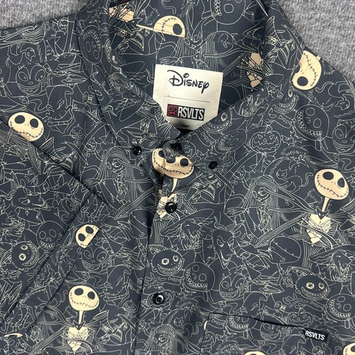 RSVLTS Disney Nightmare Before Christmas Shirt Mens XL Jack Skeleton ...