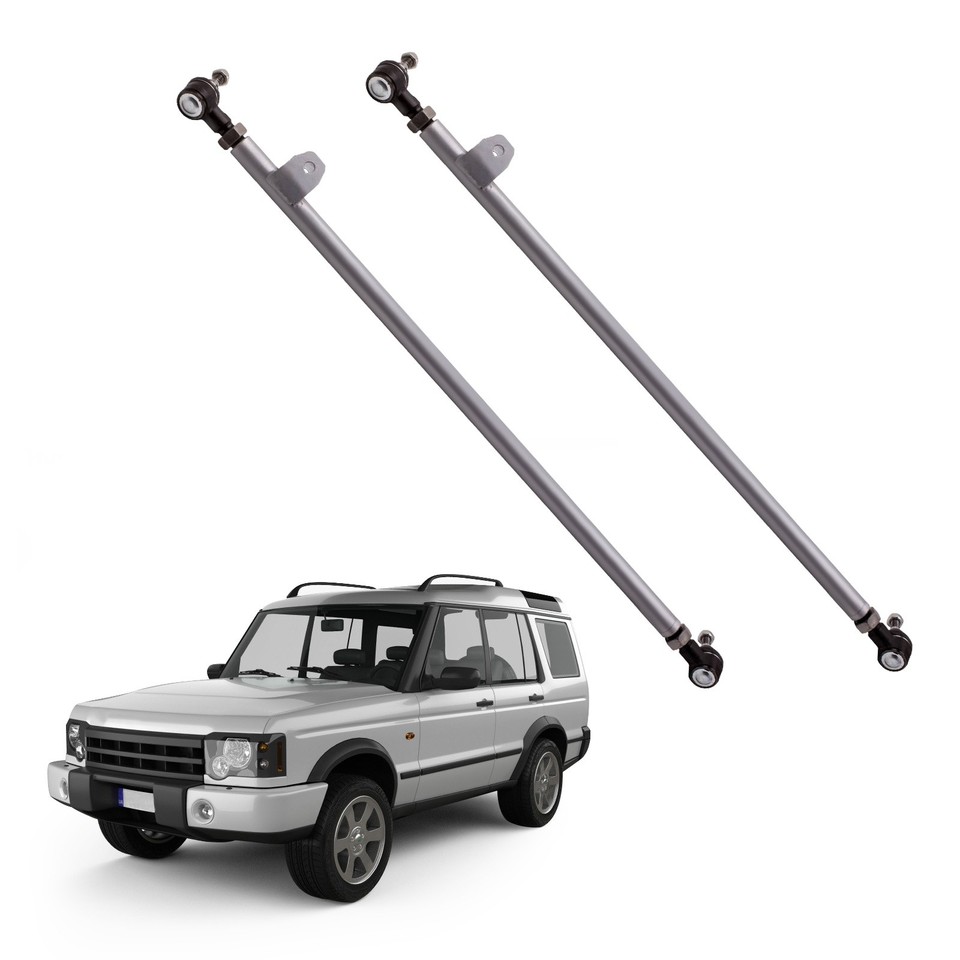 2 Pcs Front Steering Drag Link & Track Tie Rod Bar for Land Rover ...