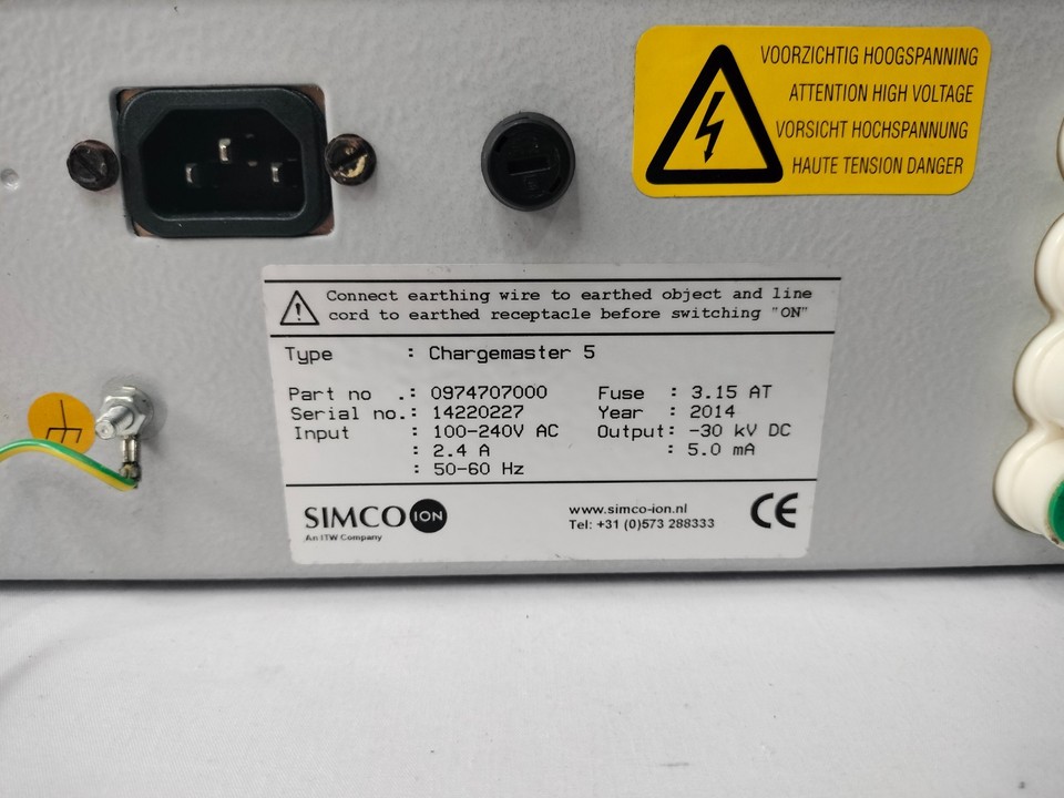 Simco Chargemaster 5 0974707000 Static Charging Control | eBay