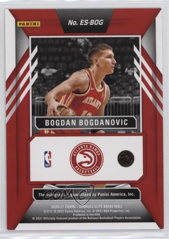 2020-21 Donruss Elite Elite Signatures Blue /25 Bogdan Bogdanovic #ES ...