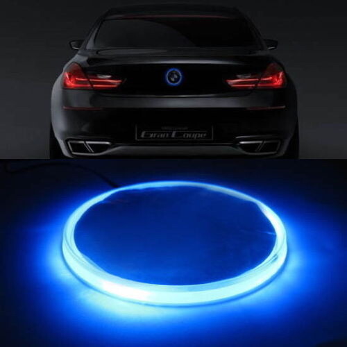 (1) 82mm Ultra Blue Emblem LED Background Light For BMW 1 3 5 7 Series ...