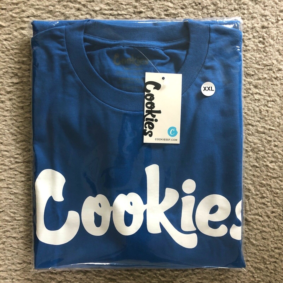 NWT Berner Cookies Clothing SF Original Logo Royal Blue/White Tee | eBay