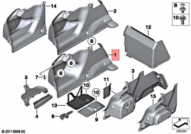 BMW 51479177139 Genuine OEM Wheelhouse Trim for sale online | eBay