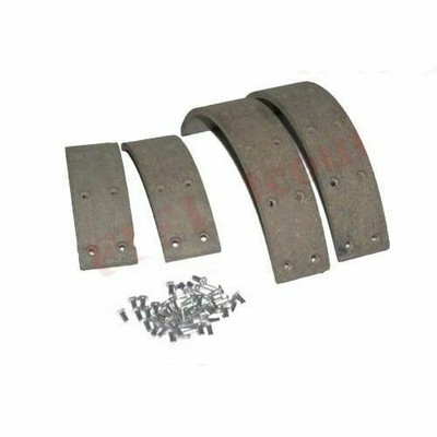 Brake Shoe Pad Lining Kit Set + Rivets For Jeeps Willys Tractor 8" | eBay