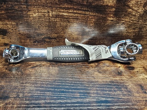 EZ TOOLS 48 in 1 Dog Bone Wrench SAE & Metric Multi-Tool Black NEW With ...