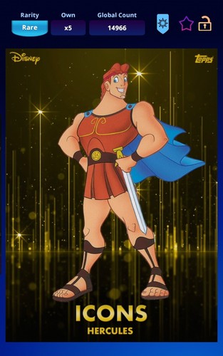 Topps Disney Collect Digital 2020 Classic Icons HERCULES Motion Rare | eBay