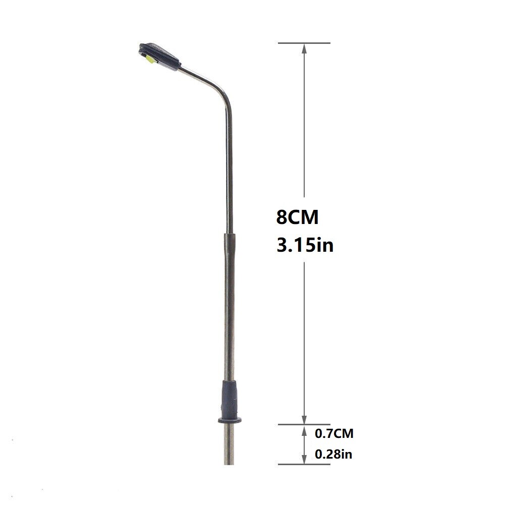 10/20/30X 1:150 8CM Model Trains N Gauge Lamp Post Street Lights Cool ...
