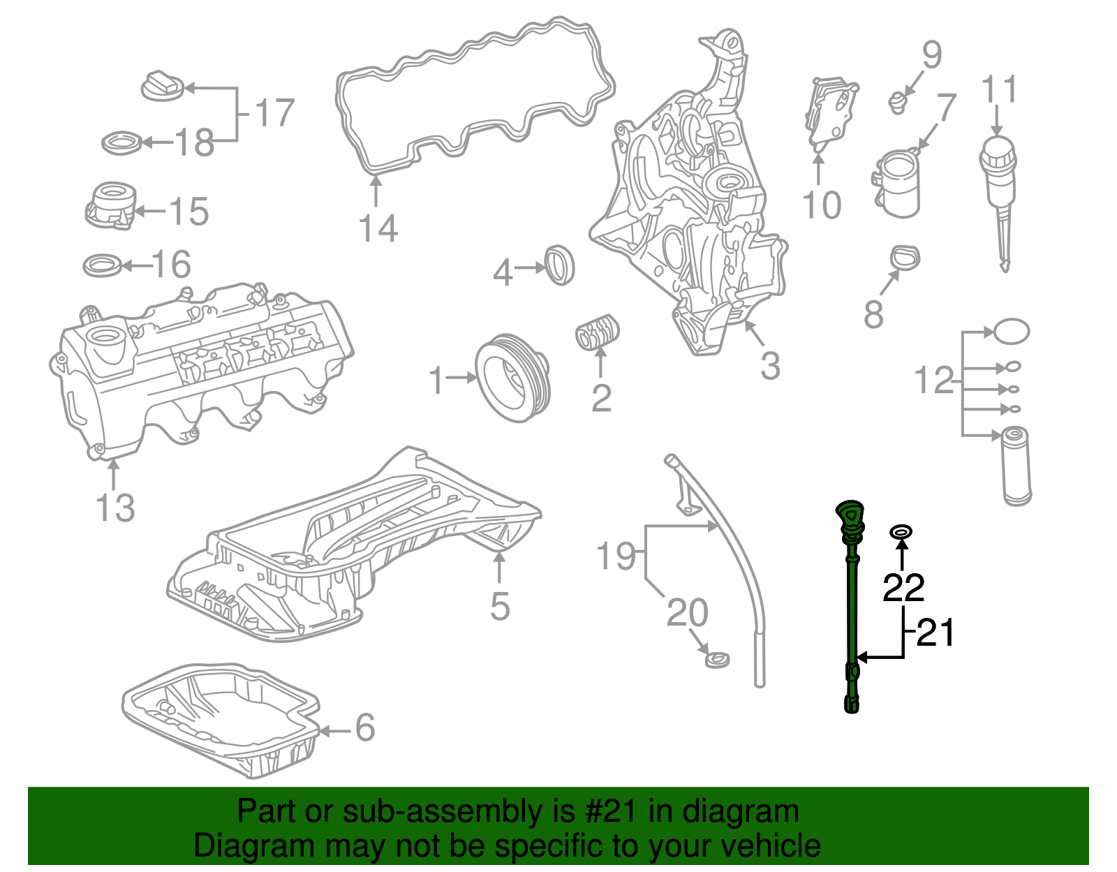 Genuine Engine Oil Dipstick MERCEDES 113010047264 for sale online | eBay