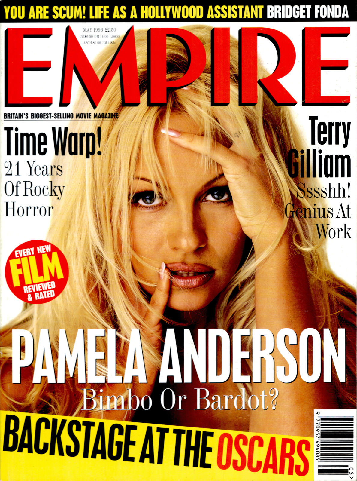 EMPIRE MAGAZINE NO. 83 MAY 1996 BRIDGET FONDA TERRY GILLIAM PAMELA ...