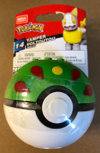 Mattel Mega Constux 14 Yamper Voltoutou Pokemon Interlocking Blocks BN ...