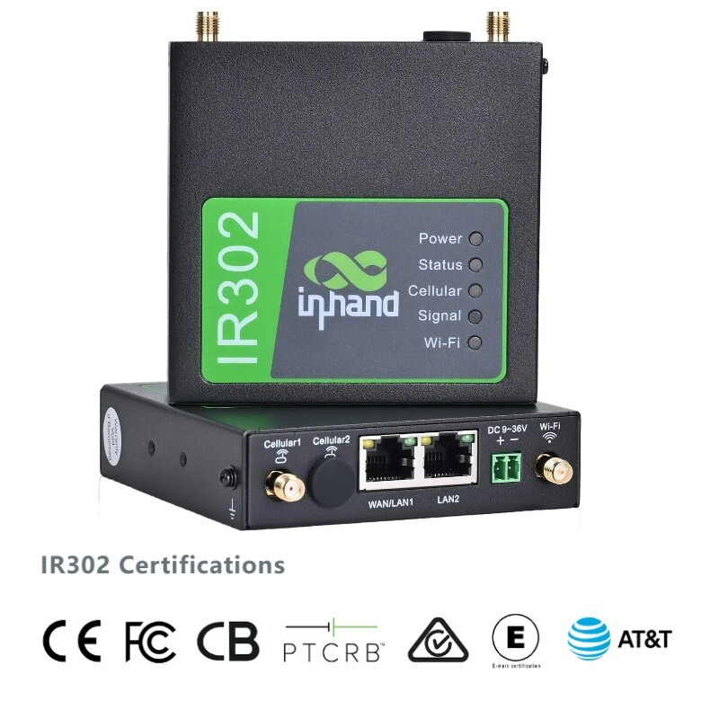 InHand Industrial Cellular 4G Router Modem LTE CAT4 Wifi M2M Dual Sim ...
