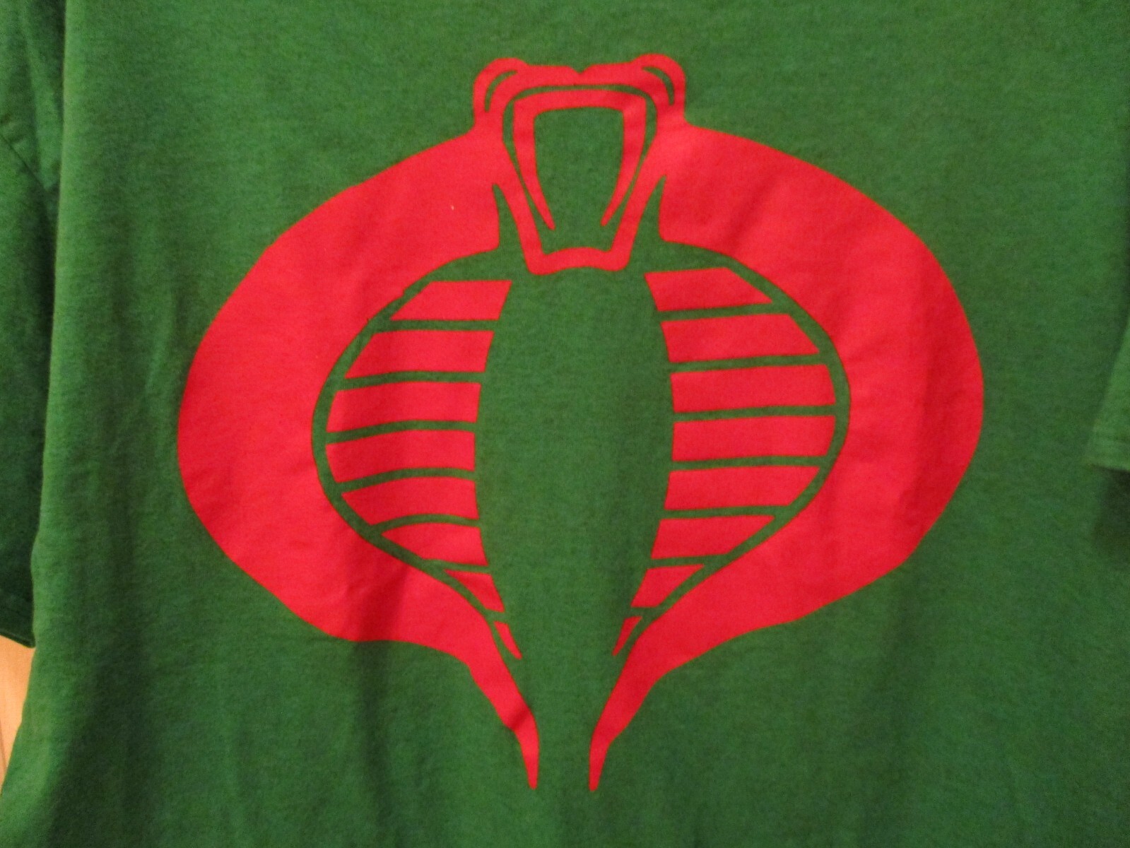 Vintage G.I. Joe Cobra Commander Logo Red Symbol on G… - Gem